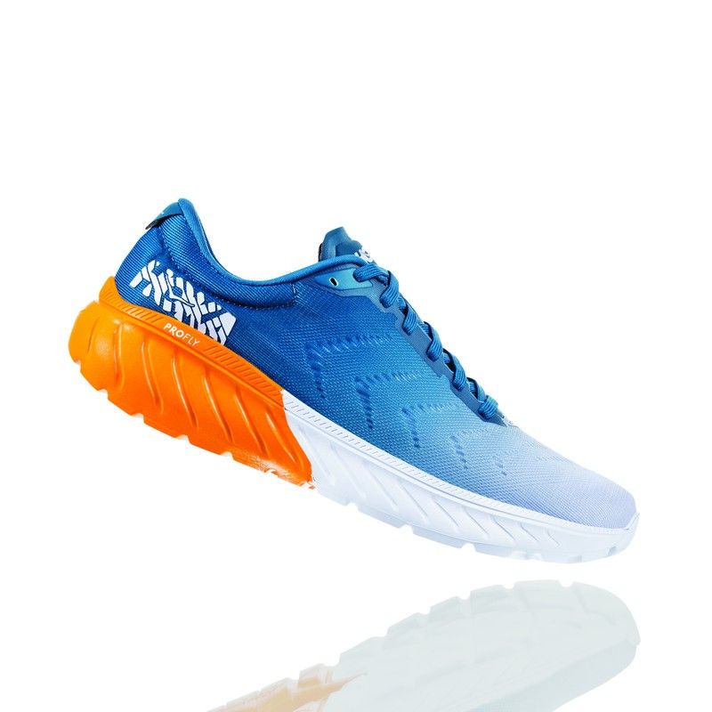 Hoka MACH 2 BLUE/MARIGOLD — Tri For Fun