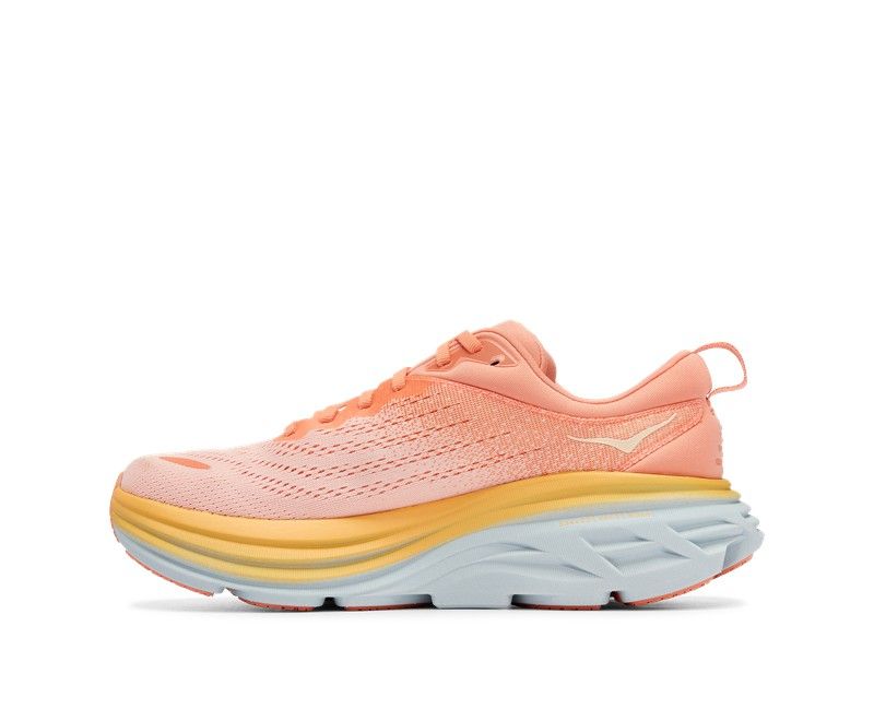 HOKA W BONDI 8 SHELL CORAL / PEACH PARFAIT — Tri For Fun