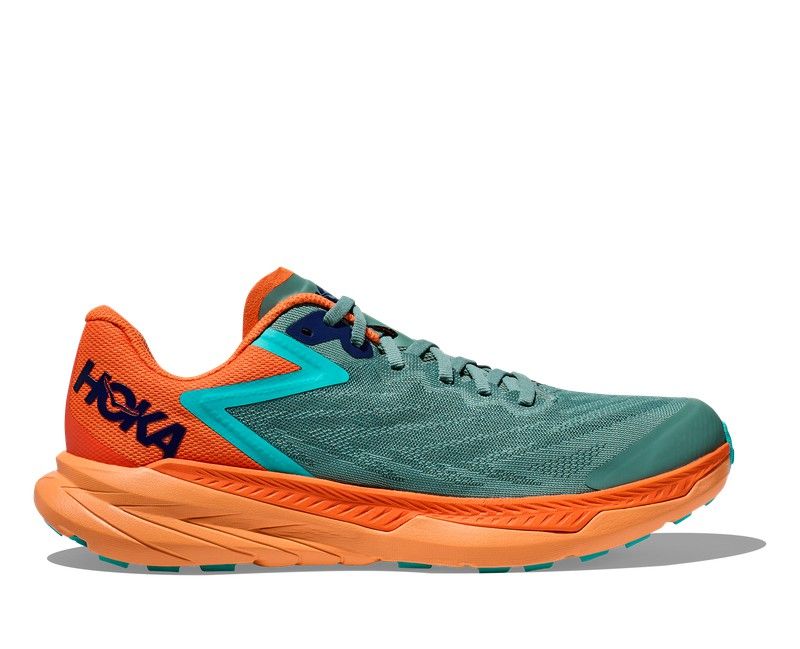 Hoka ZINAL Hombre TRELLIS/ORANGE — Tri For Fun